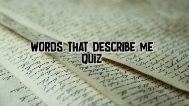 Words That Describe Me Quiz - Quizondo